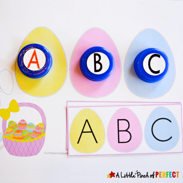 Easter Egg Alphabet Match Free Printable Activity for Kids