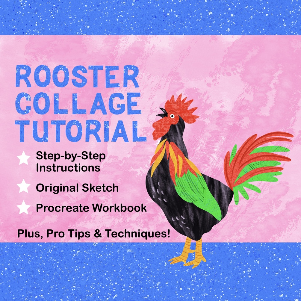 Rooster Collage Tutorial