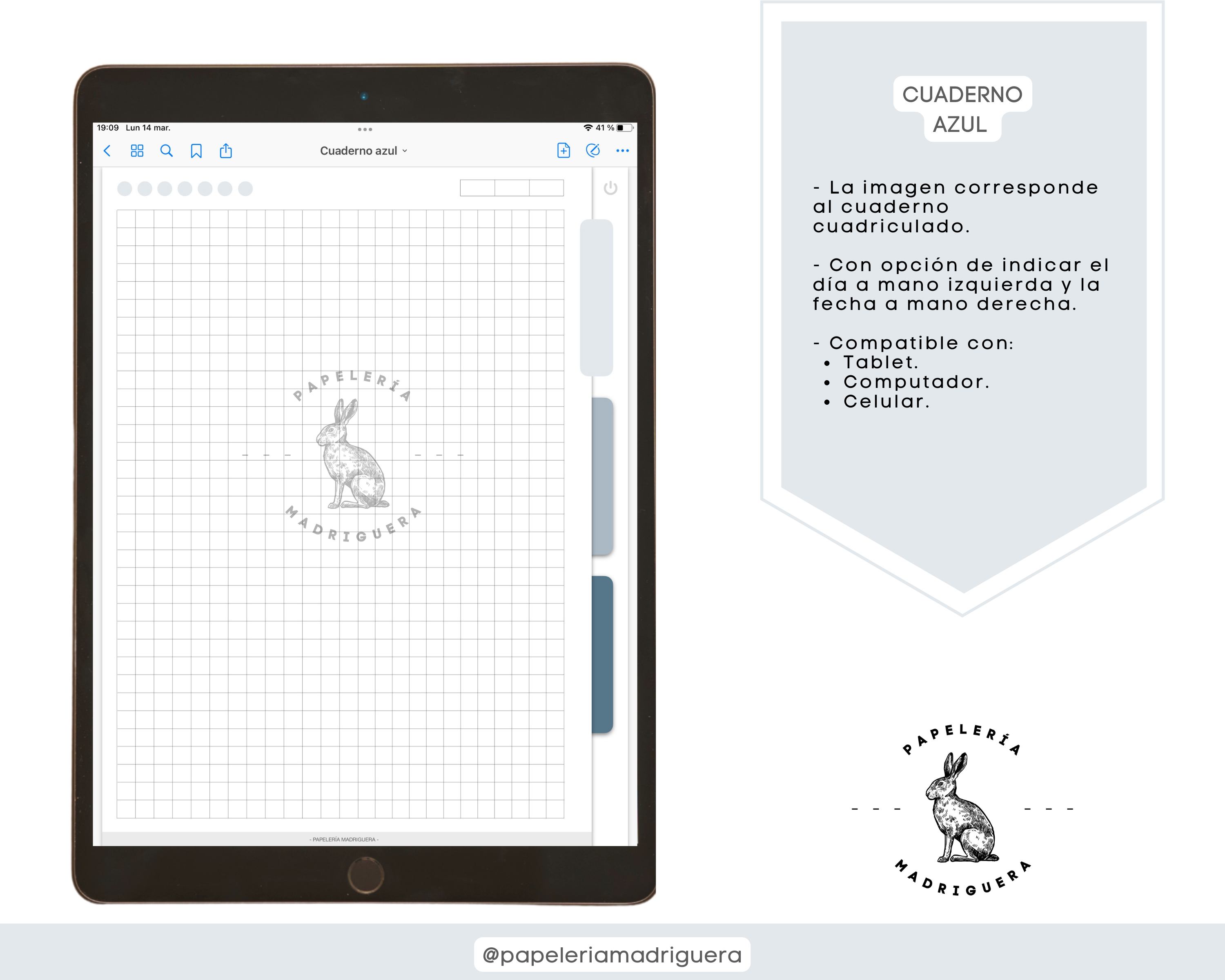 Cuaderno Azul - Digital