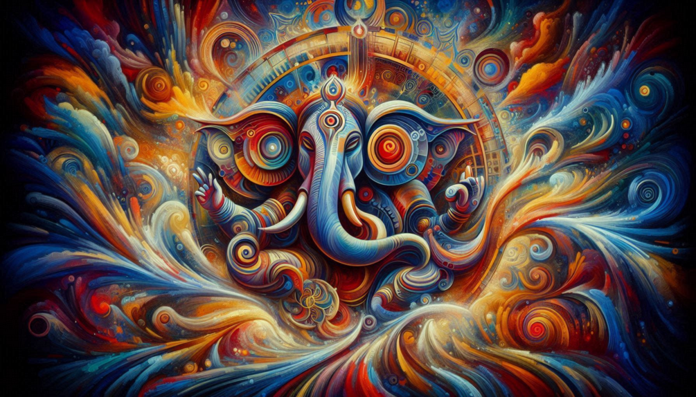 Divine Artistry: Abstract Expression Images of Gods 🎨 #Gods in Arts