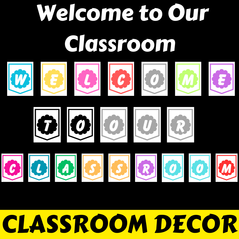 Welcome to Our classroom - Classroom Decor sign - Classroom Banner ...