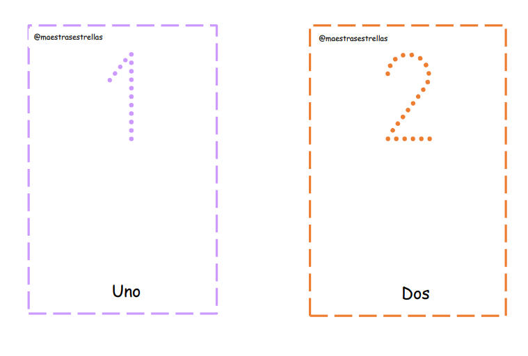 Tarjetas de números