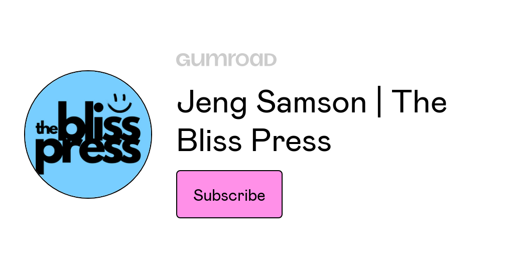 Jeng Samson | The Bliss Press