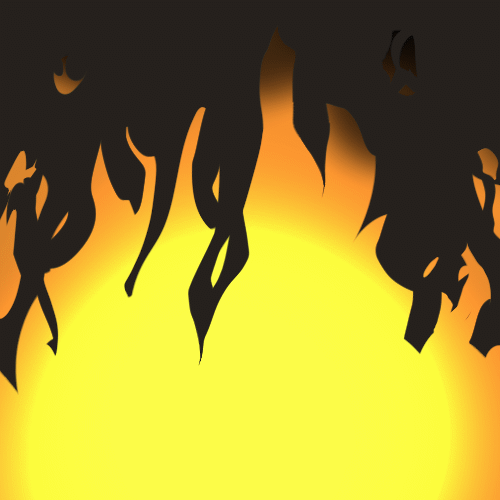Animated Cartoony Fire Background