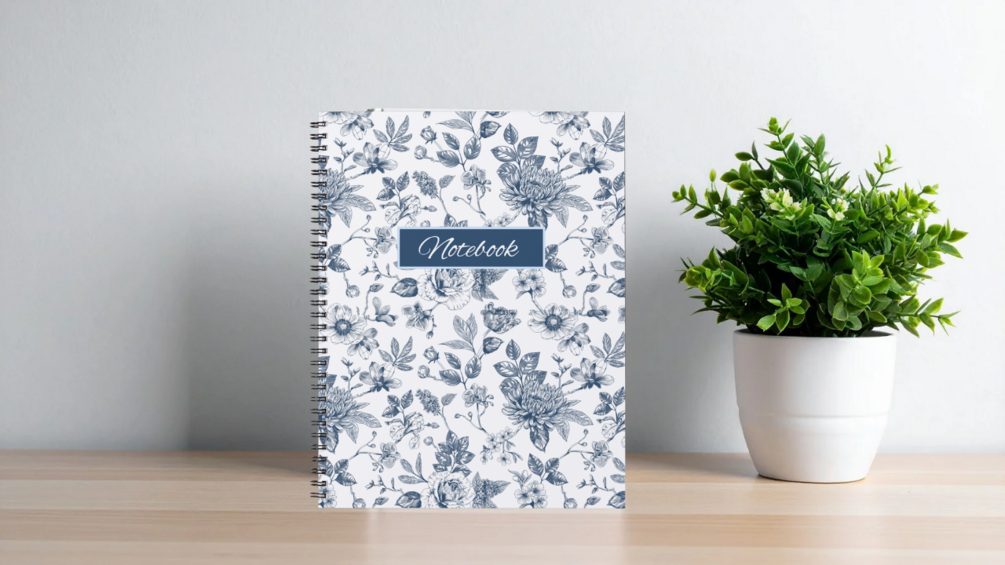 Elegant Printable Notebook Bundle | A4 Writing Notebook + Blank Drawing ...