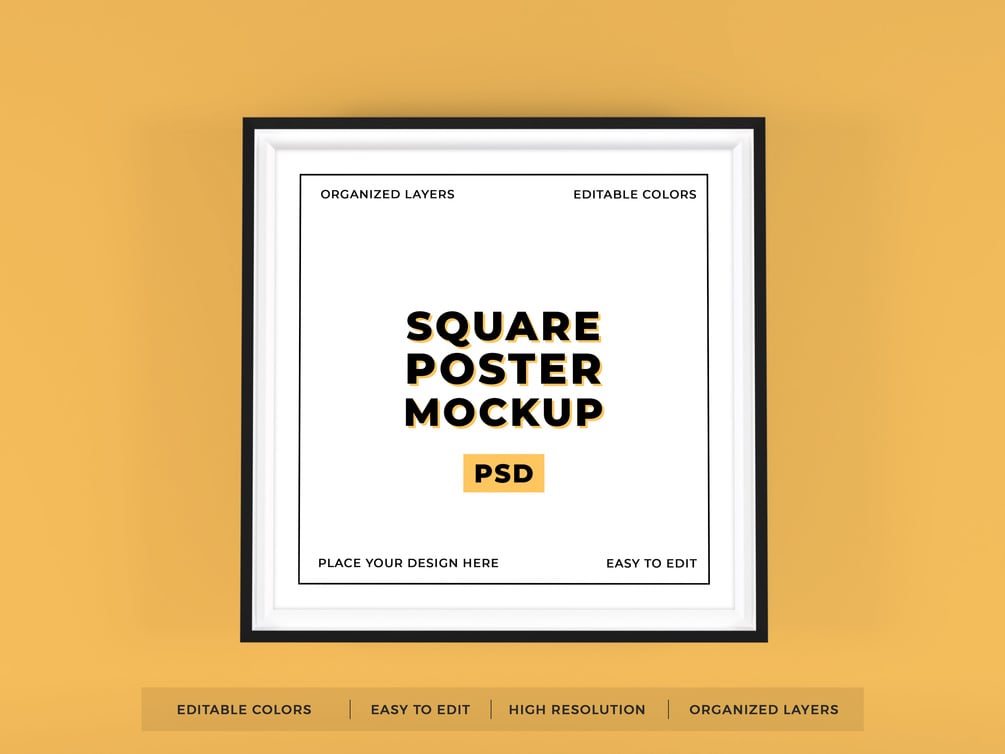 Square Poster Mockup Vol 12