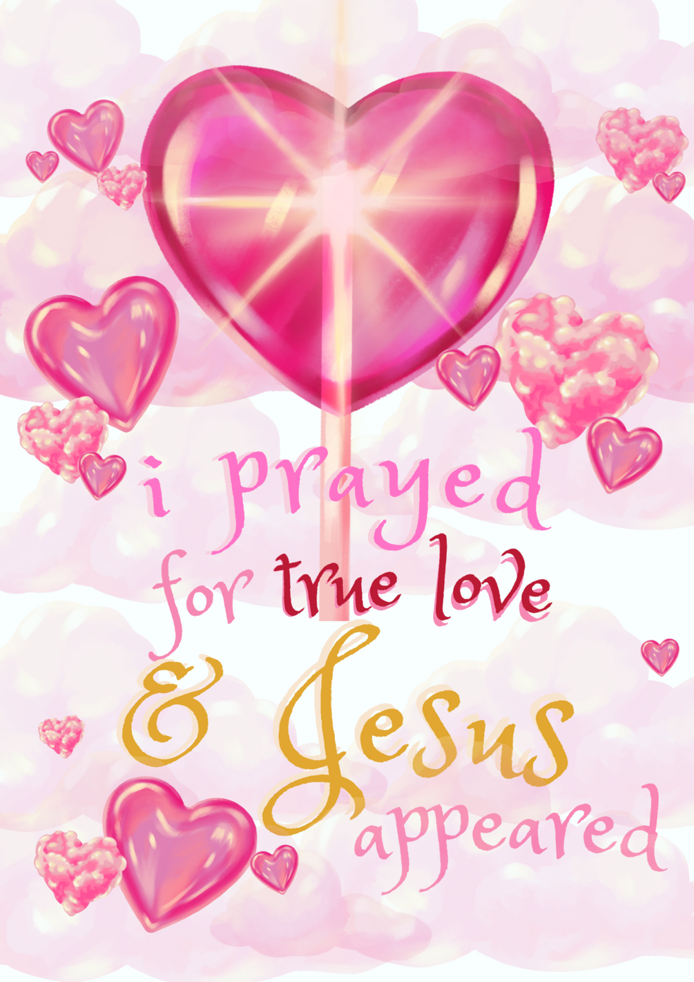 JESUS IS LOVE SET of 2