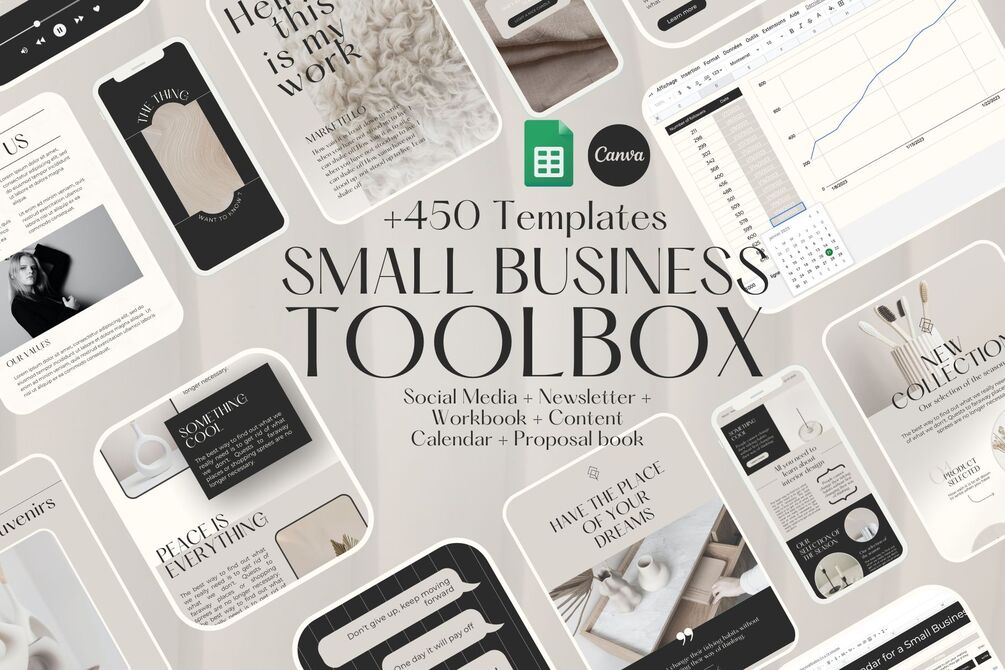 Small business Marketing TOOLBOX / CANVA CREATOR TOOLBOX