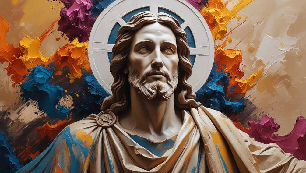 Divine Artistry: Abstract Expression Images of Lord Jesus 🎨🙏