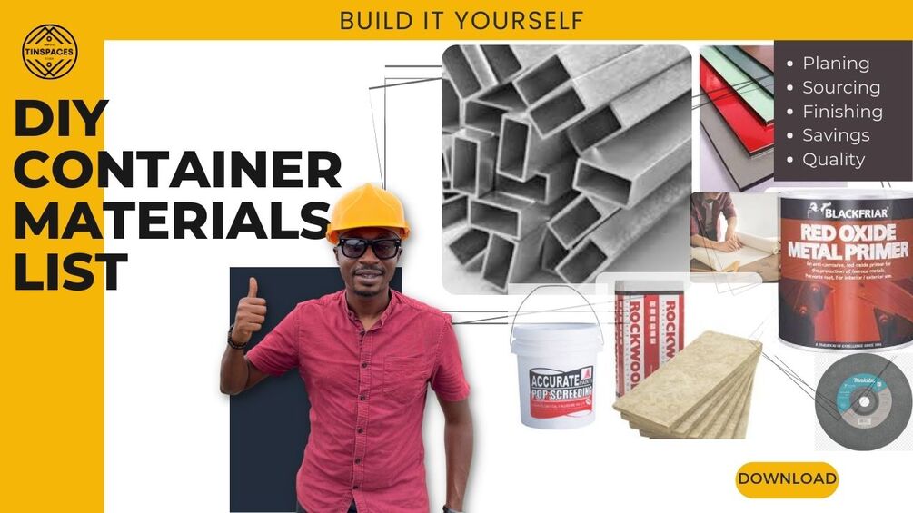 CONTAINER BUILDING MATERIALS LIST