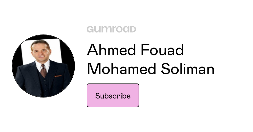 Ahmed Fouad Mohamed Soliman