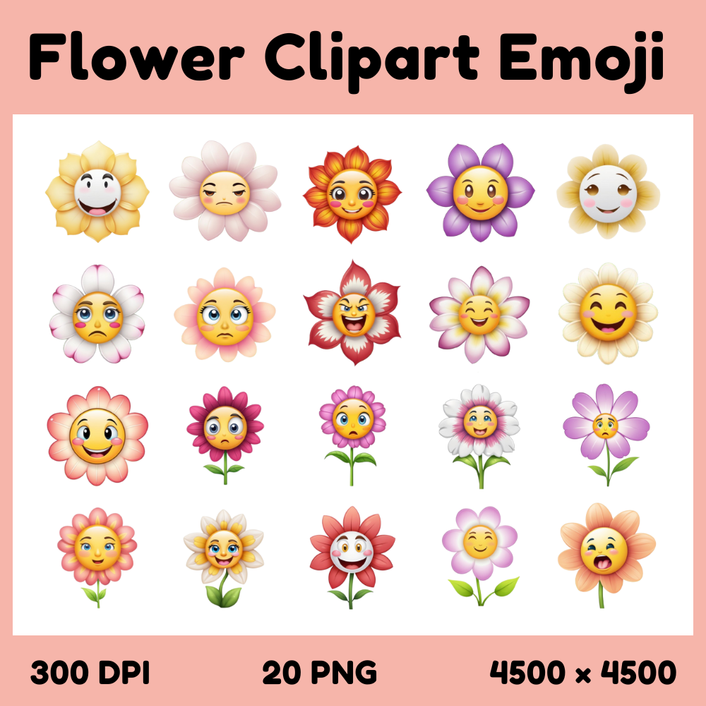 Flower Clipart Emoji PNG