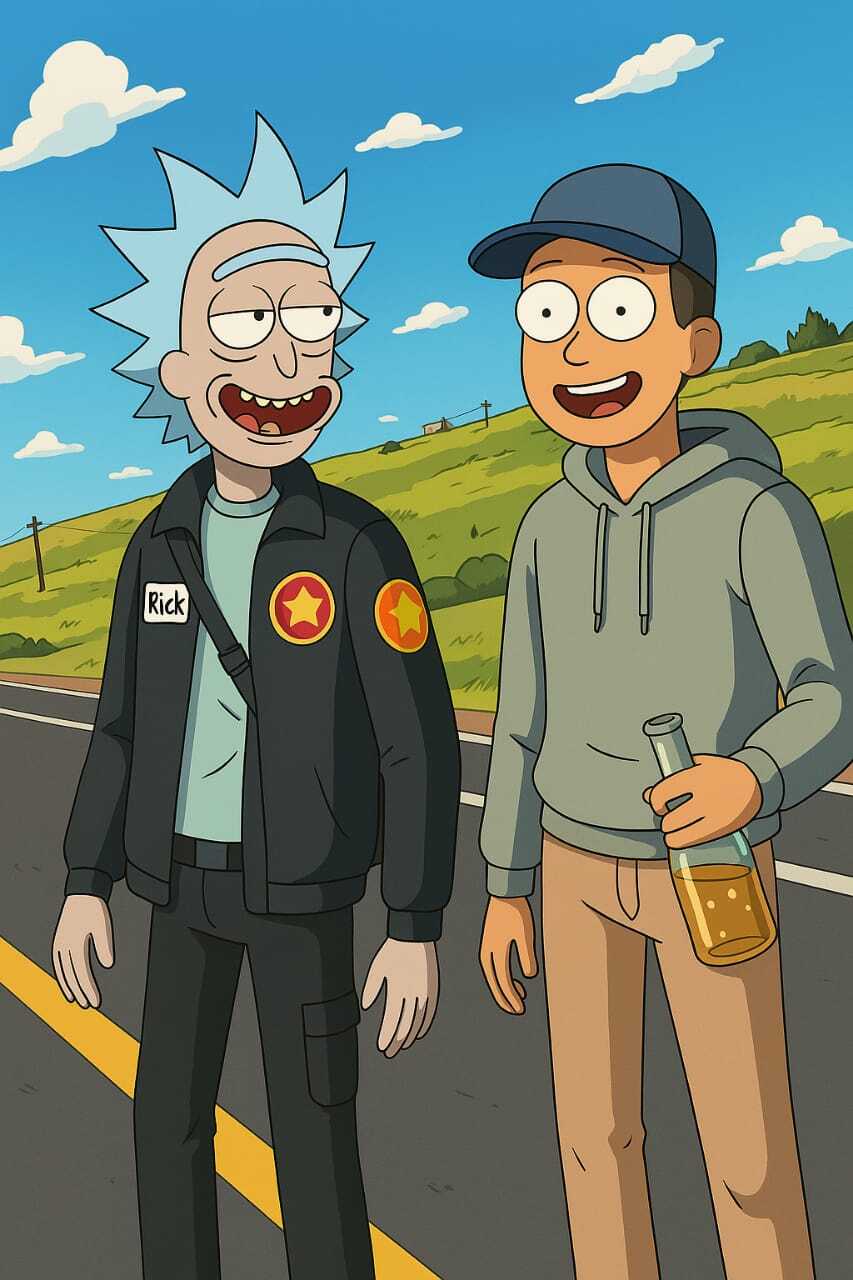 Rick-Style Cartoon Art – ‘The Guard’ (High-Res Digital Download)