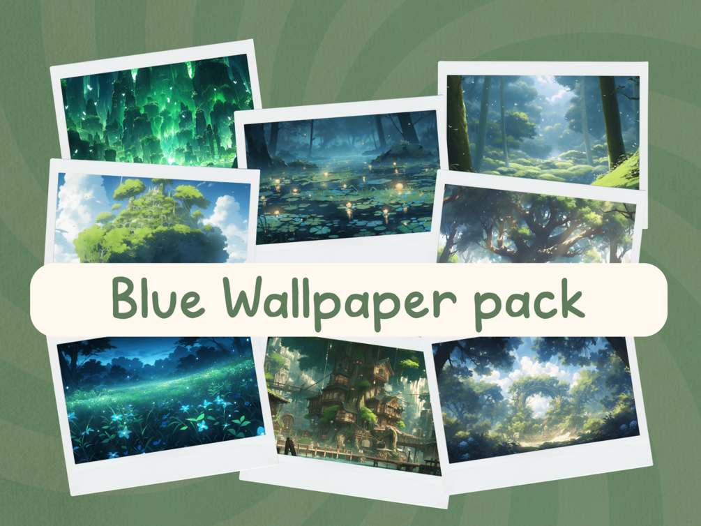 Green Theme Digital Desktop Wallpaper Pack