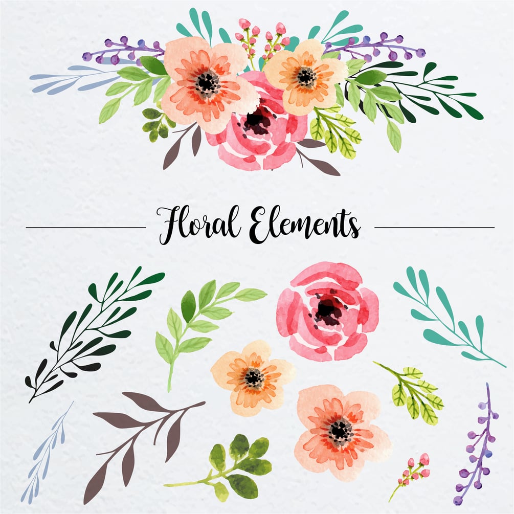 Floral Elements for Decoration | Design 2 Last
