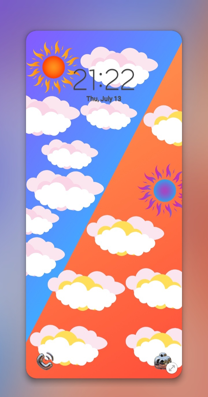 parallel skies theme phone wallpaper