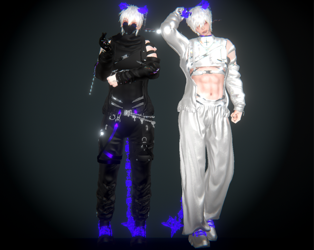 金継ぎ 🇰 🇮 🇳 🇹 🇸 🇺 🇬 🇮 ; Kintsugi Cyber Male VRChat Avatar PC 3.0 Phys Bones