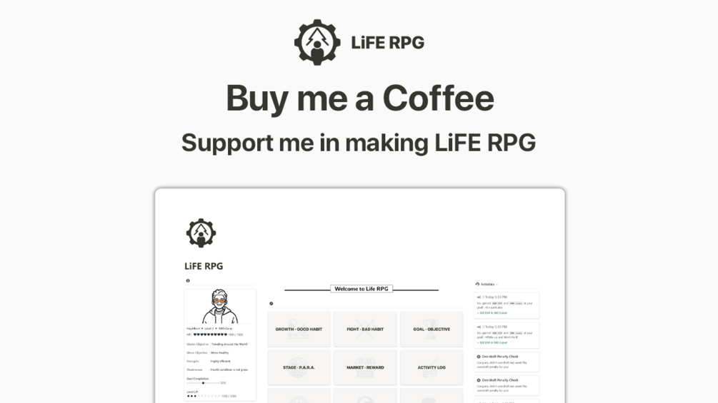 LiFE RPG - ☕ Buy me a coffee