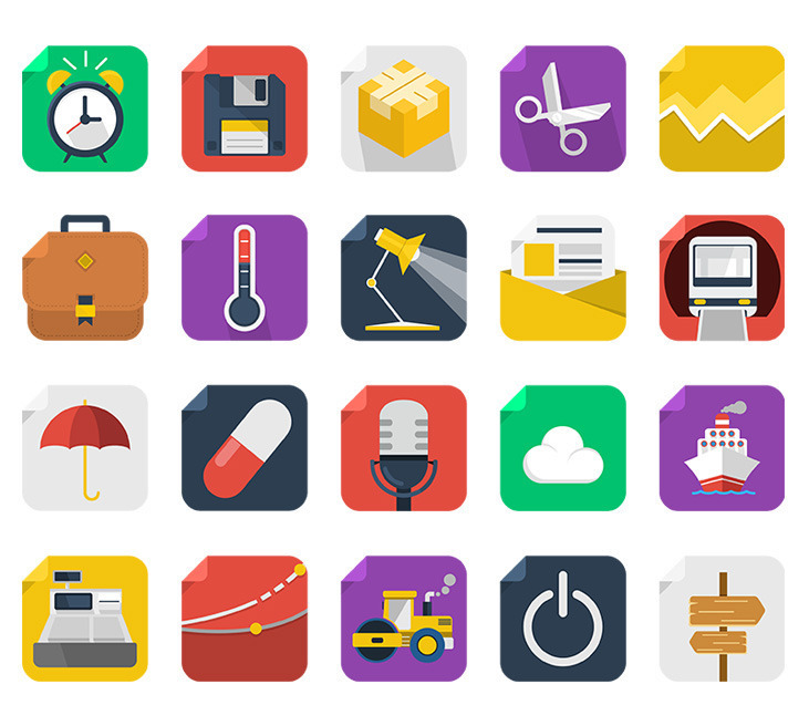 20 Free Square Icons