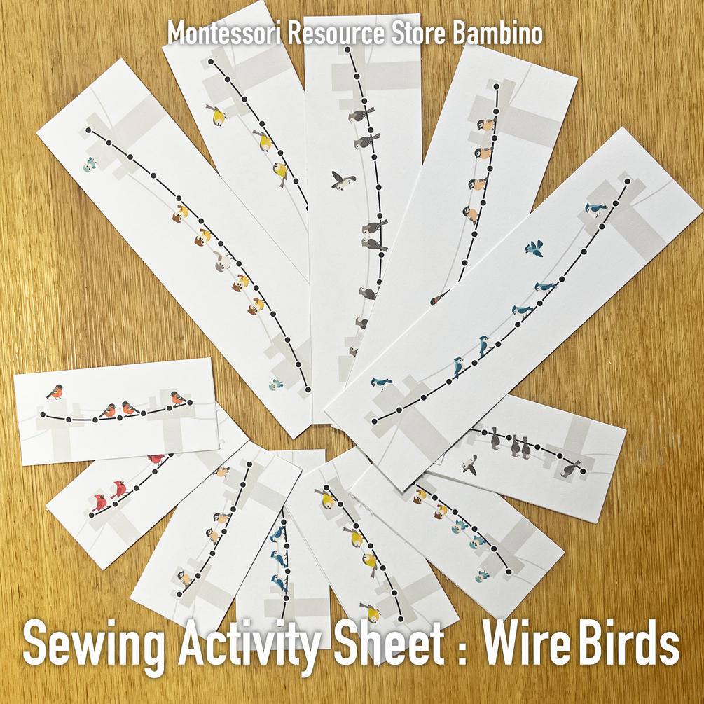 Sewing Activity Sheet : Wire Birds