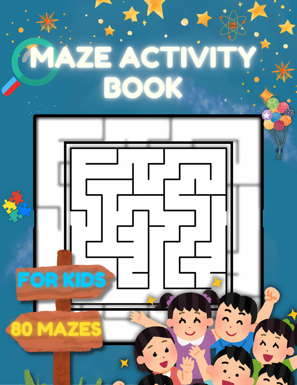 MAZE ACTIVITY BOOK FOR KIDS