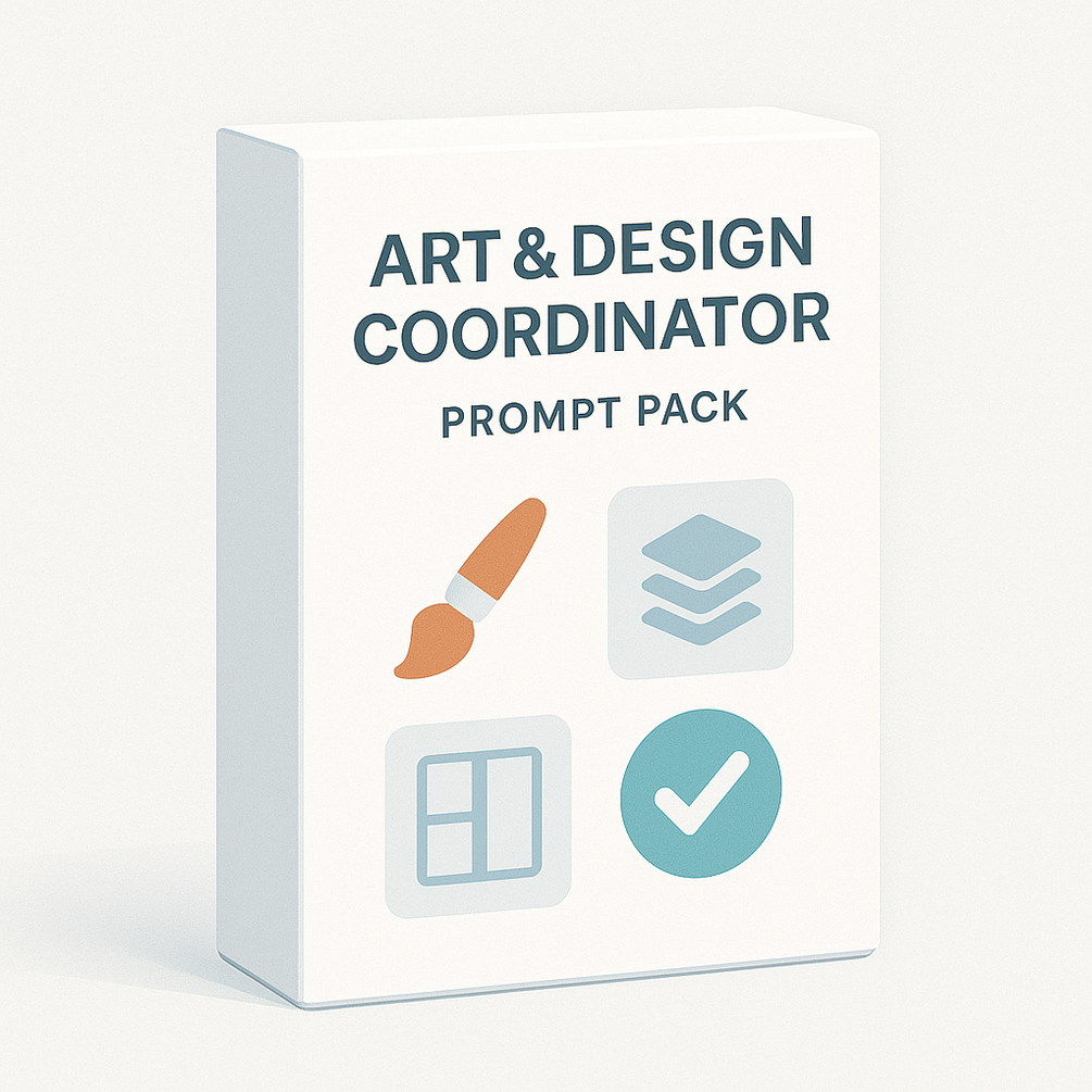 Art & Design Coordinator Logic Pack™ – Creative Brief Builder + Prompt ...