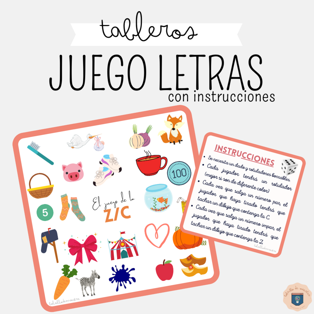 Tableros para repasar ortografía