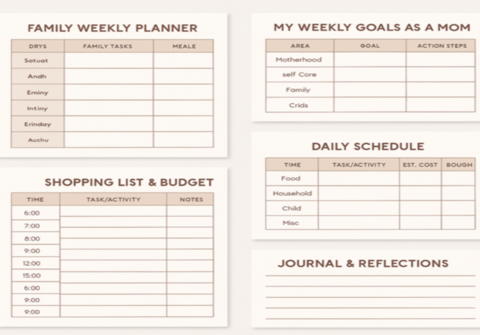 Page Printable Mom Planner – Calm Your Chaos & Take Contro