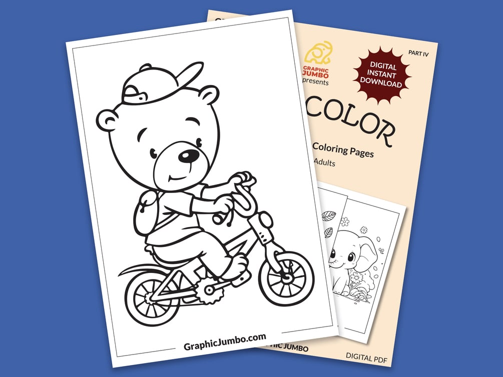 Cute Baby Bear FREE Coloring Page