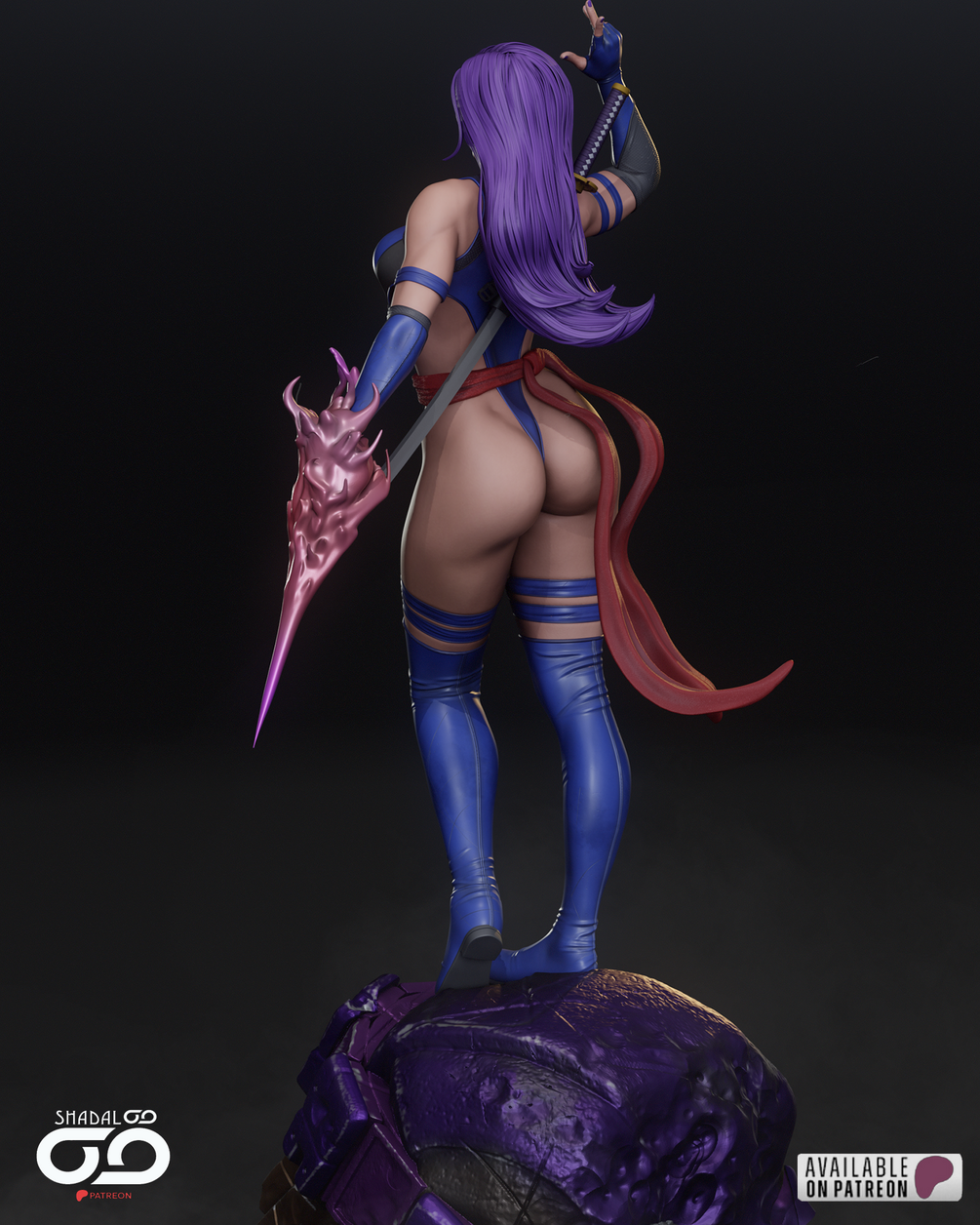 ⛩️Psylocke – STL 1/6th by Shadaloo Studios