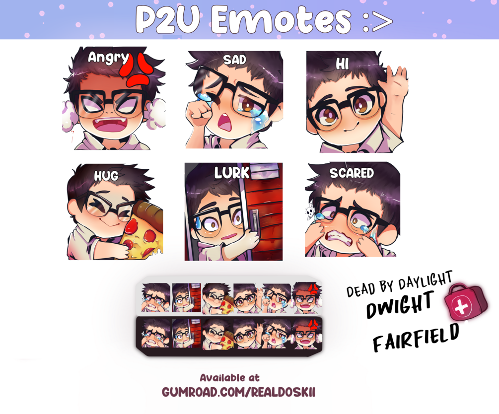 P2U Dwight Fairfield Emotes DBD