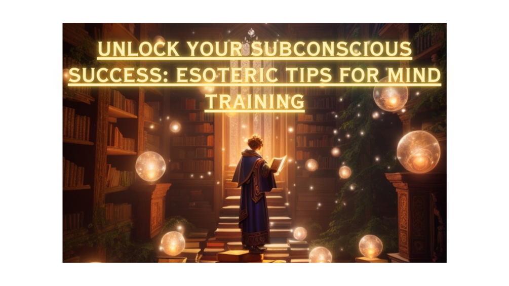 Unlock Your Subconscious Success: Esoteric Tips for Mind Training