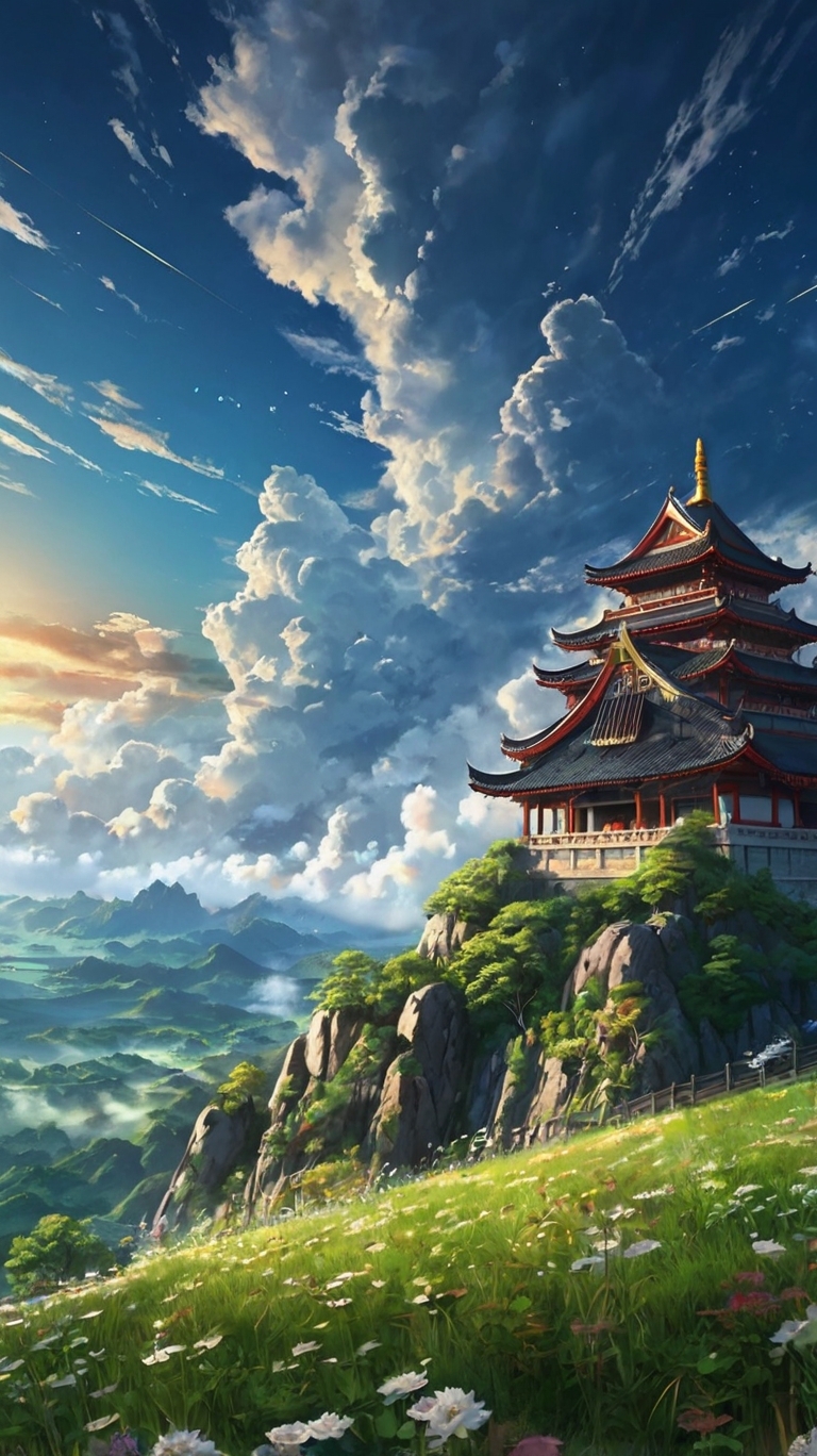 Temple | Digital art anime