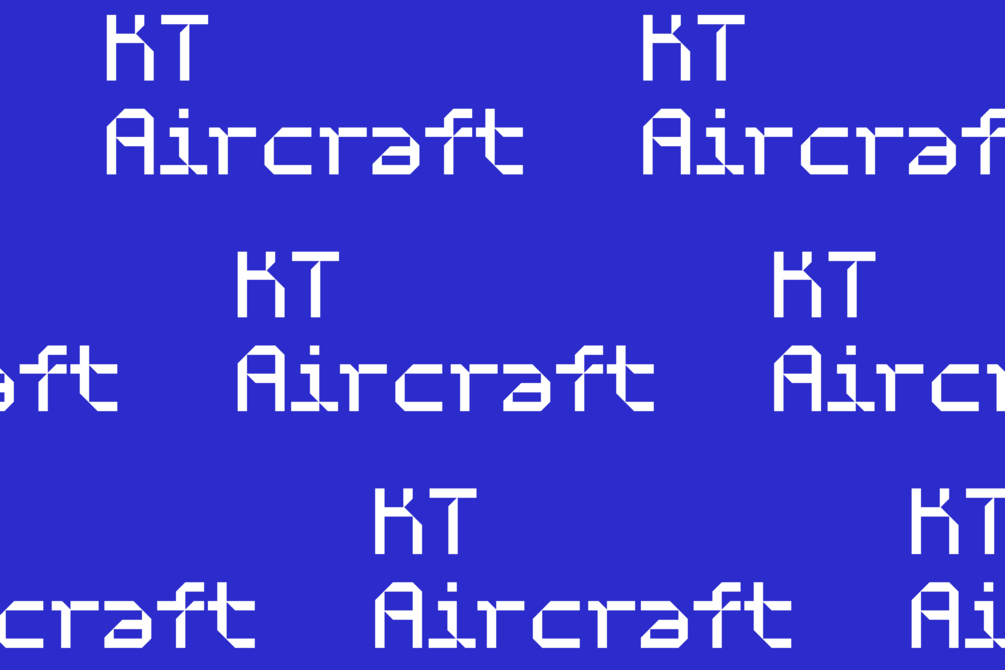 KT Aircraft Display Font
