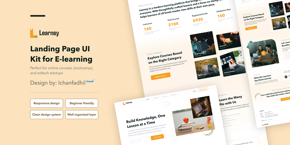 Learnsy – Modern UI Kit for Online Learning