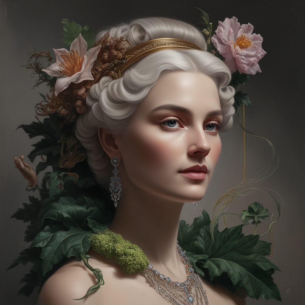 beautiful profile of a lady