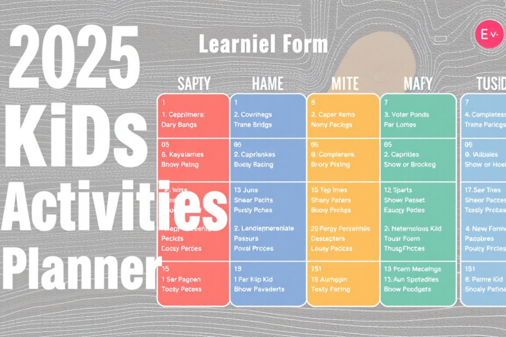 2025 Kids Activities Planner Canva