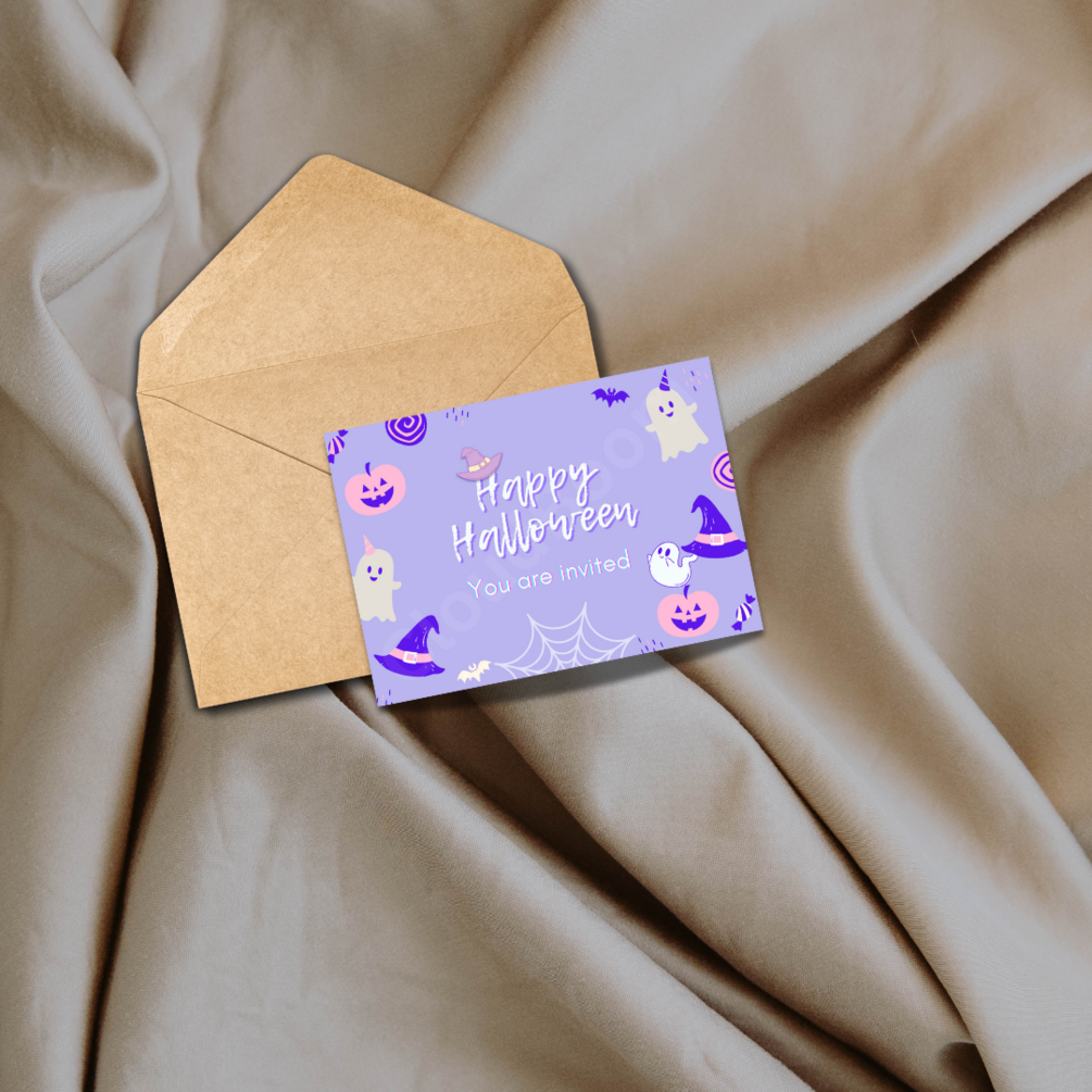 Halloween card + customizable link