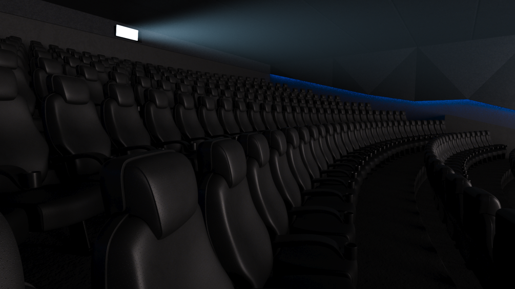 Modern High Tech Cinema Movie Theater