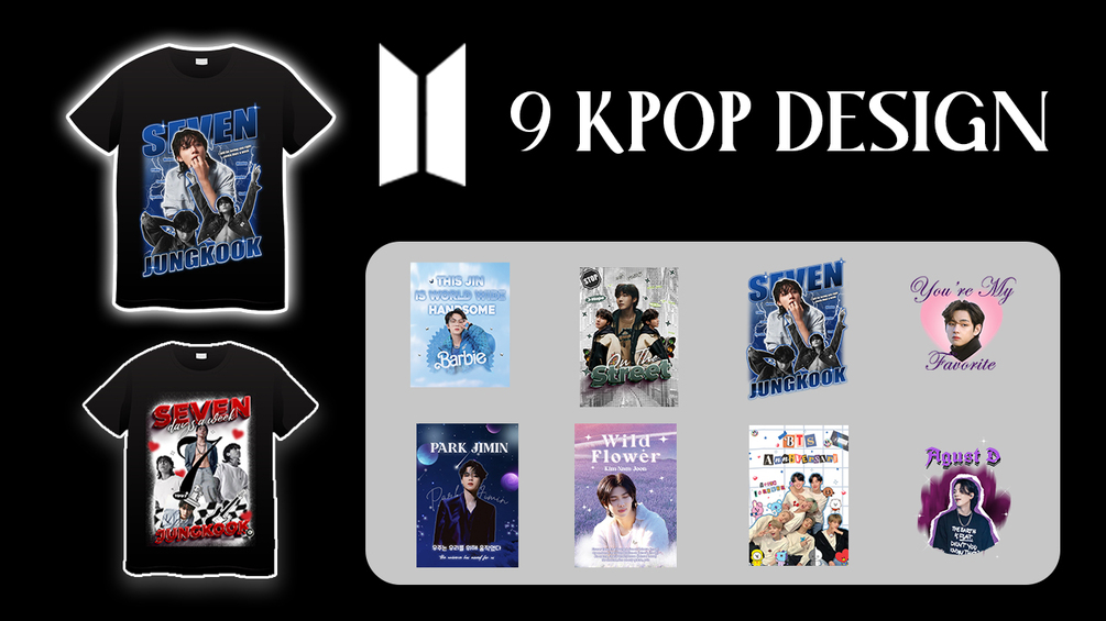 T-shirt designs bundle , hip hop design bundle , BTS design bundle PNG ...