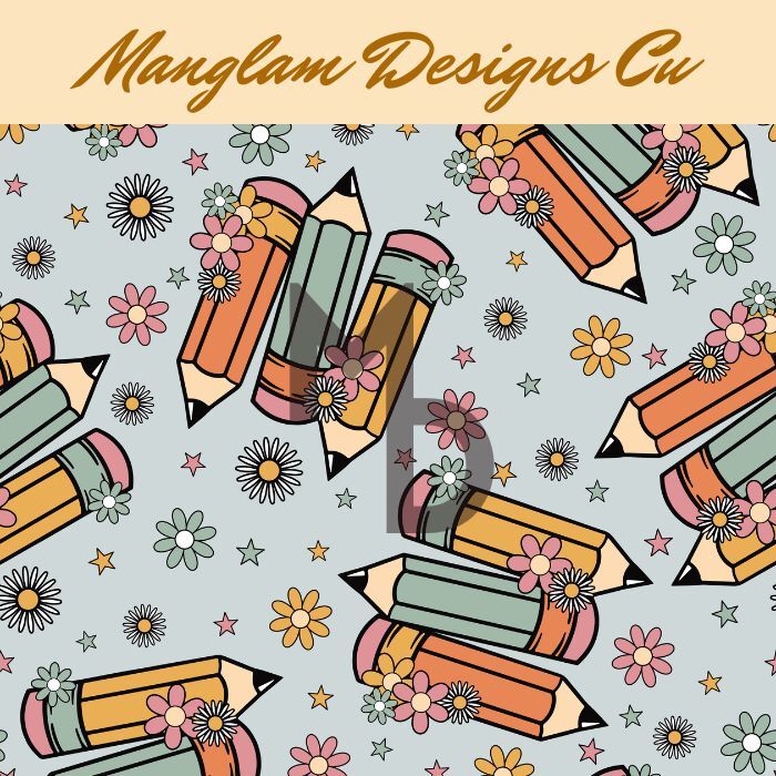Retro back to school seamless repeat pattern, teacher, educator, kids ...