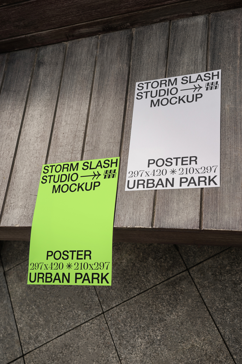 URBAN PARK POSTER MOCKUP ( CP4 ) - By Storm Slash Studio