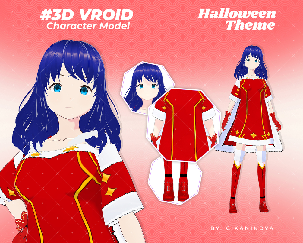 3D Vroid Character, Vroid, Virtual Avatar, 3D Modeling, 3d Model ...