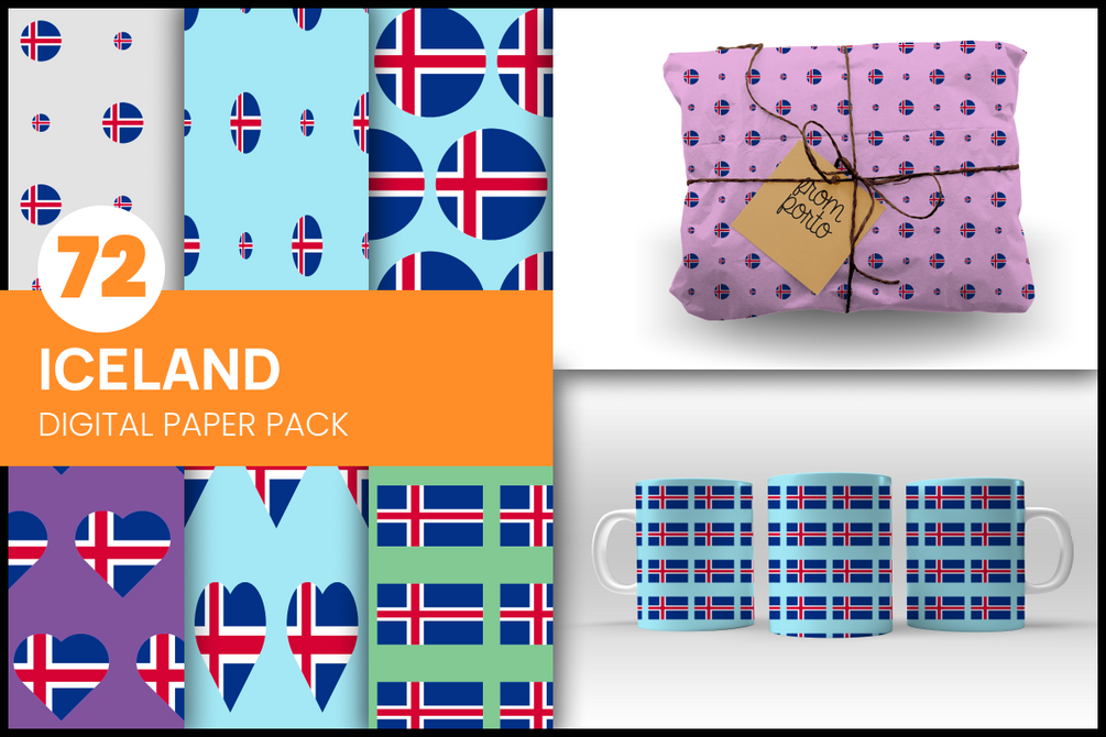 Iceland Seamless Patterns