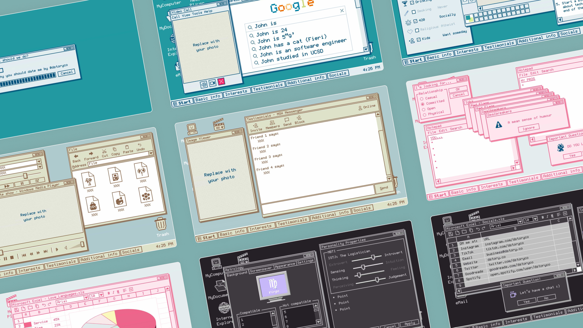 Retro Windows 98 Presentation Template