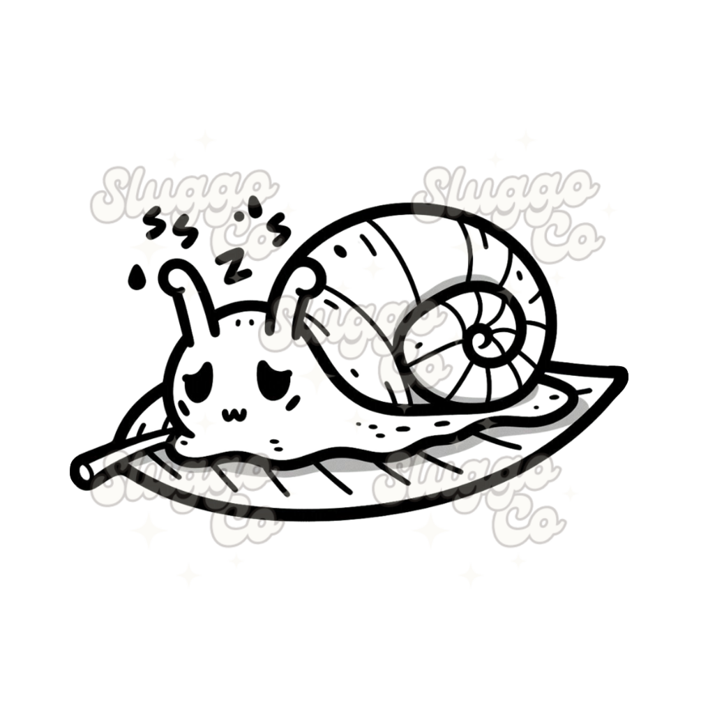 Tired Lil' Snail Digital Download Design.PNG