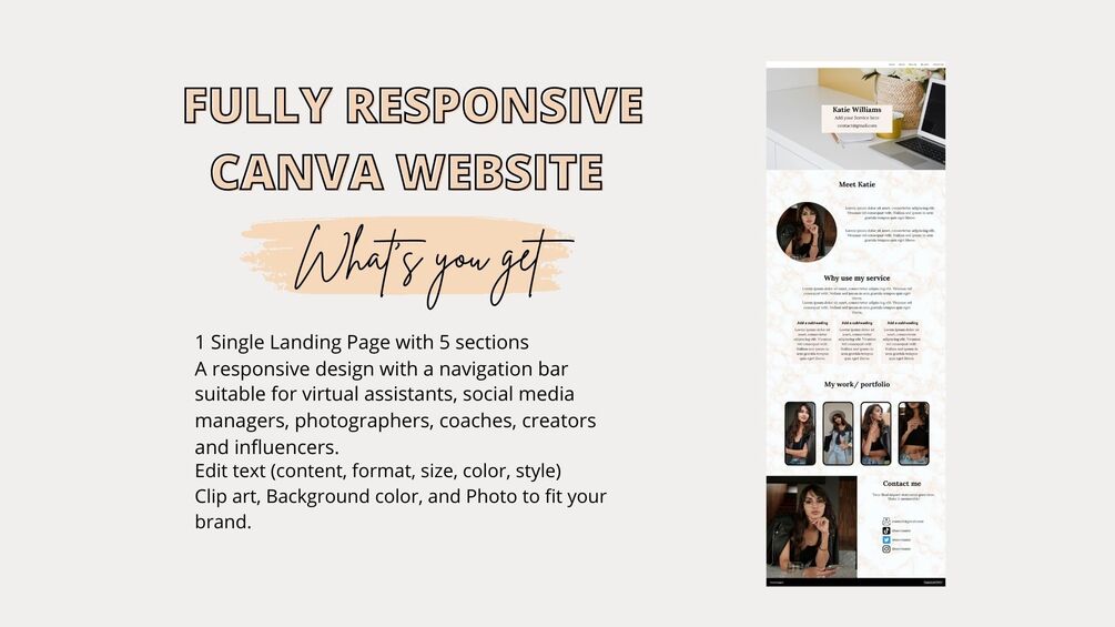 Fully Responsive Canva Website