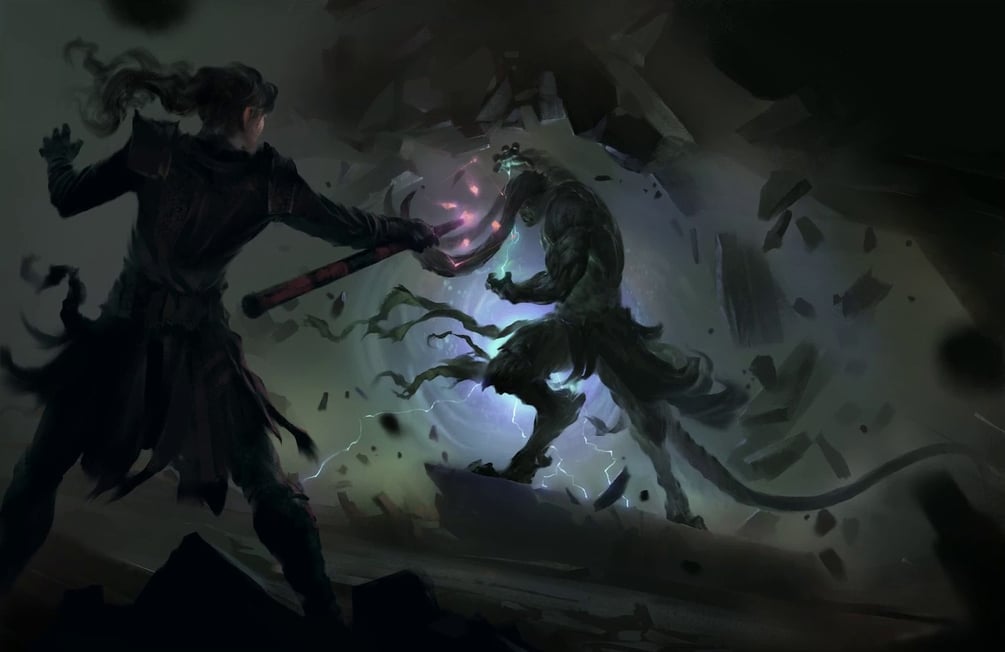Marat Ars Concept Art Series Sorcery Battle 5h Real-time Digital Painting