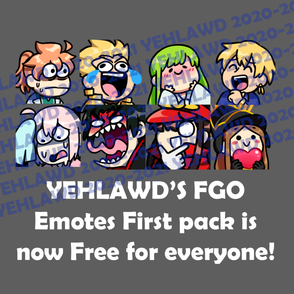 Yehlawd's FGO Emotes 1st set