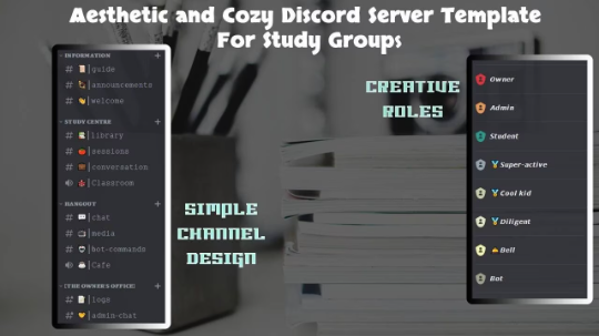 Aesthetic and Cozy Discord Server Template For Study Groups